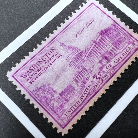 Wall Decor | National Capital Framed Postage Stamp Art 4x4 Usa 992 ...